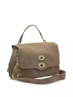 ZANELLATO Mini Potina Snakeskin-effect Studded Tote Bag