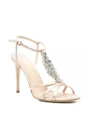 LELLA BALDI Embellished-strap Sandals - Pink