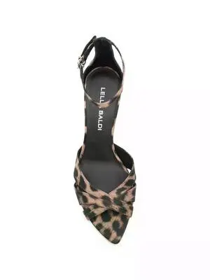 LELLA BALDI Leopard-print Sandals