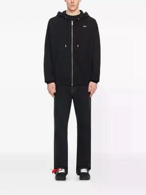 Off-White Printed Zip-up Hoodie