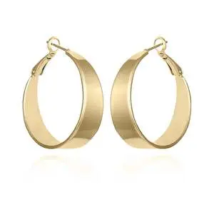 Vince Camuto Band Hoop Earrings - Gold Tone