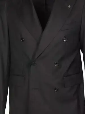 Tagliatore Double-breasted Tailored Suit - Black