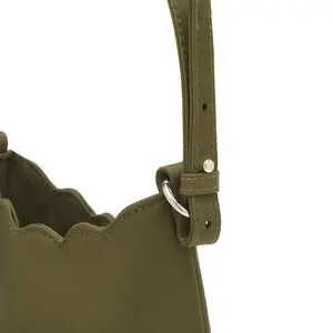 DAMSON MADDER Heavy Satin Lorelai Bag - Olive