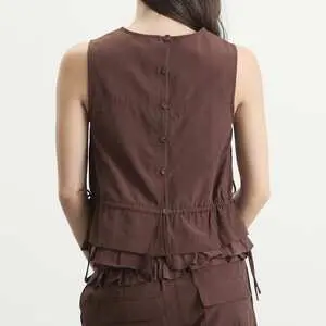 DAMSON MADDER Ailani Sheer Panel Blouse