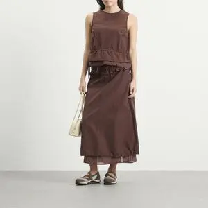 DAMSON MADDER Ailani Sheer Panel Blouse