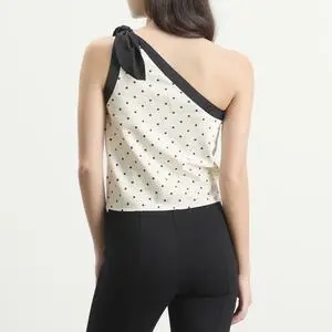 KIJUN Polka Dot Scarf Top