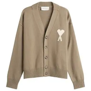 Ami Paris Beige Cardigans For Men