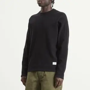 Norse Projects Stevns Military Rib Long Sleeve T-shirt - Black