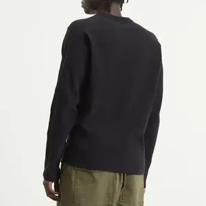 Norse Projects Stevns Military Rib Long Sleeve T-shirt - Black