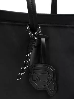 Karl Lagerfeld Ikon Logo-detail Shoulder Bag - Black