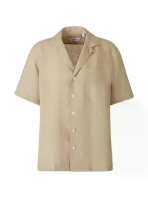 LARDINI Chest-pocket Short-sleeve Shirt - Neutrals