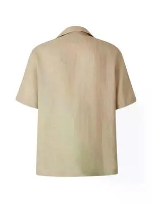 LARDINI Chest-pocket Short-sleeve Shirt - Neutrals