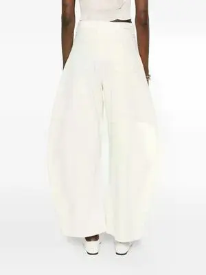 Sportmax Ecru Patch Pocket Jeans
