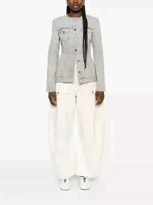 HAIKURE Button-up Denim Jacket - Blue