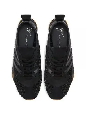 GIUSEPPE ZANOTTI Perforated Embellished Sneakers