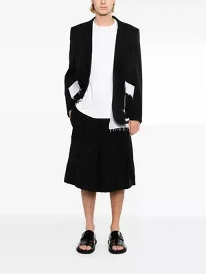 SONGZIO Pleated Button Shorts