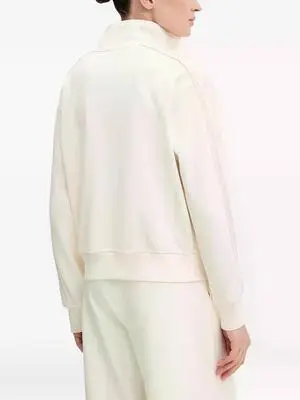 Guess Logo Zip-up Sweatshirt - Neutrals