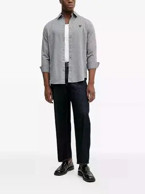 Guess Herringbone Cotton Shirt