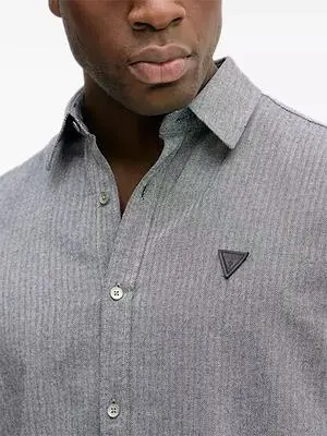 Guess Herringbone Cotton Shirt