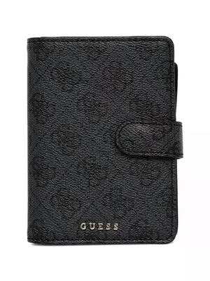 Guess Logo-pattern Passport Case