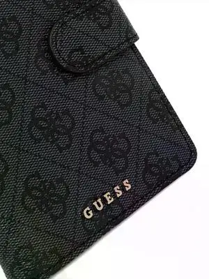Guess Logo-pattern Passport Case