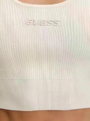 Guess Ribbed-knit Crop Top