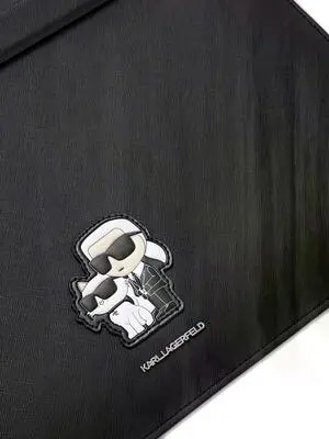 Karl Lagerfeld Ikonik-appliqué Laptop Case