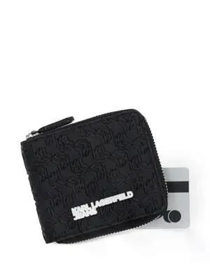 Karl Lagerfeld Embossed Zip Wallet