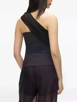 Karl Lagerfeld One-shoulder Draped Top