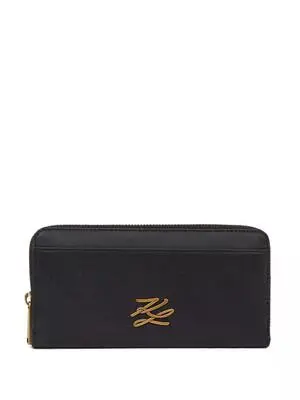 Karl Lagerfeld K/autograph Continental Wallet - Black