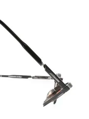 MOVITRA Alias 01 Geometric-frame Sunglasses - Black