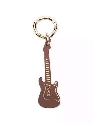 A.p.c. Guitar Keyring - Brown