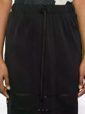 Issey Miyake Drawstring Pleated Midi Skirt