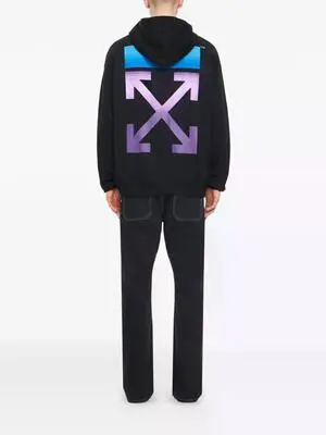 Off-White Gradient-logo Zip-up Hoodie