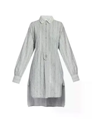 Erdem Striped Collared Dress