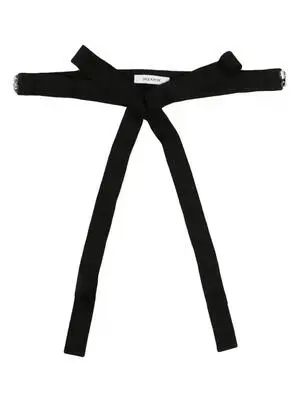 Dice Kayek Stud-embellished Tie Belt - Black