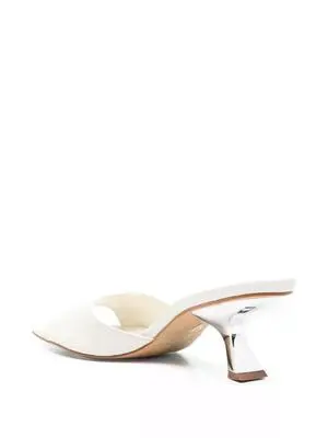 ANDREA CARRANO Sculpted-heel Mules