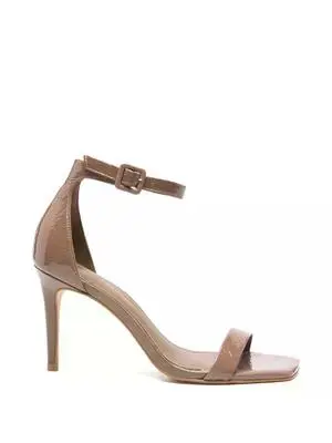 ANDREA CARRANO Ankle-strap Stiletto Sandals - Neutrals