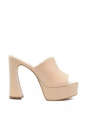 ANDREA CARRANO Platform Mules - Neutrals