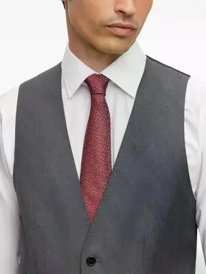 BOSS Tailored Button-down Waistcoat - Grey