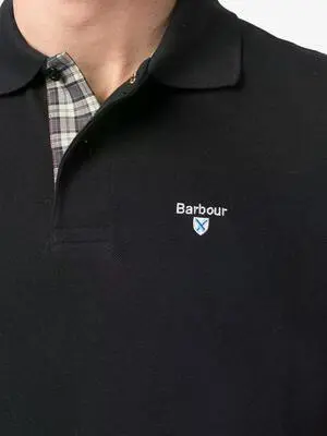 Barbour Logo Embroidered Polo Shirt - Black