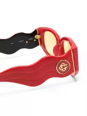 Casablanca Acetate Round Frame Sunglasses