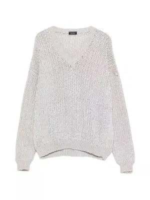 NEERA V-neck Long Sleeve Sweater