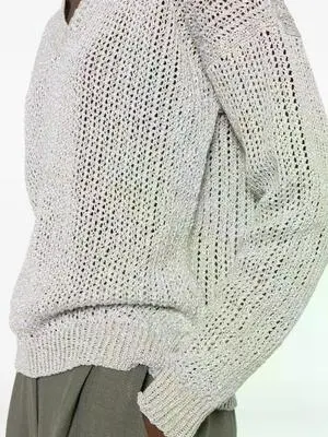 NEERA V-neck Long Sleeve Sweater