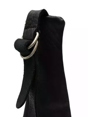 Guidi Leather Cross Body Bag - Black