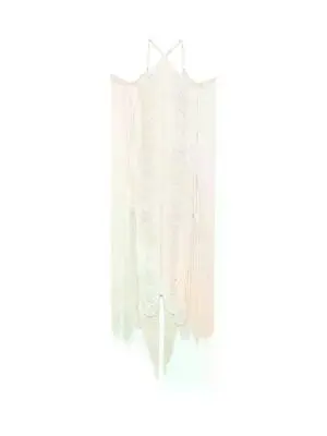 BLESS Fringed Maxi Dress - Neutrals