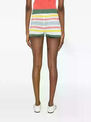 Maison Labiche Striped Knitted Shorts