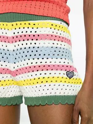 Maison Labiche Striped Knitted Shorts