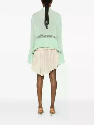 Blumarine Lace Ruffled Blouse