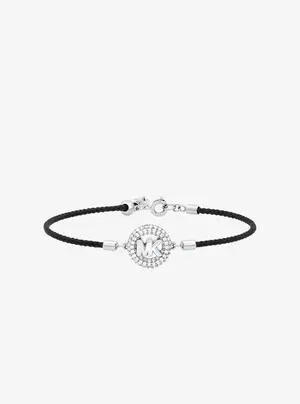 Michael Kors Pavé Logo Corded Bracelet - Black
